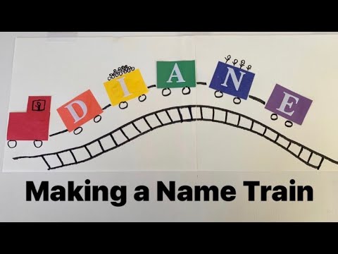 Side-by-Side Preschool: Making a Name Train!