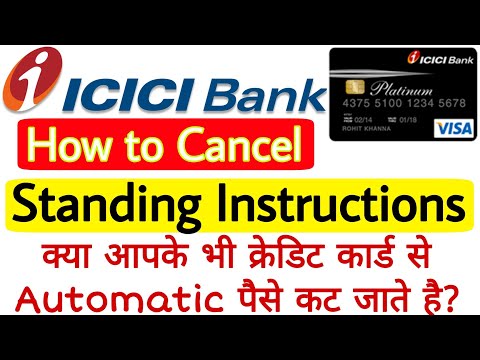 How to Cancel standing instruction in ICICI bank Credit Card? Step by Step full Guide
