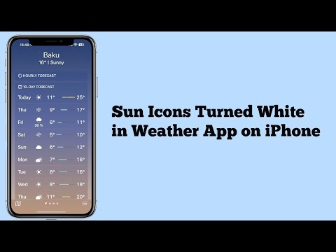 How to Fix Sun Icons Turned White in Weather App on iPhone in iOS 18?