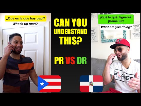 Dominican vs. Puerto Rican Spanish Conversation 🤣