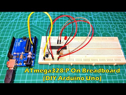 Arduino Uno (ATmega328P) On a Breadboard By Technoesolution | #ATmega328P #diyarduino