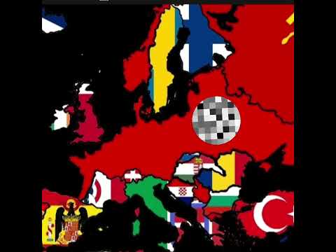 Europe map in 1942