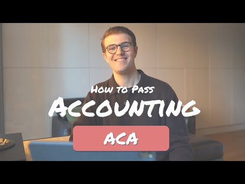 How to Pass Accounting ACA ICAEW At The First Attempt!