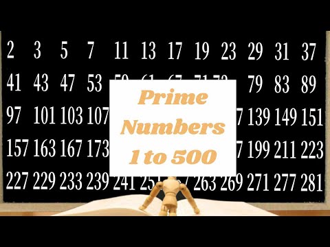 Finding prime numbers 1 to 500