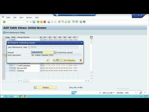 18- SAP HCM - Work Schedule- Change correction