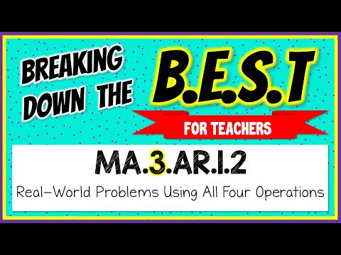 MA.3.AR.1.2 - Breaking Down the B.E.S.T Standards for Math [FOR TEACHERS]