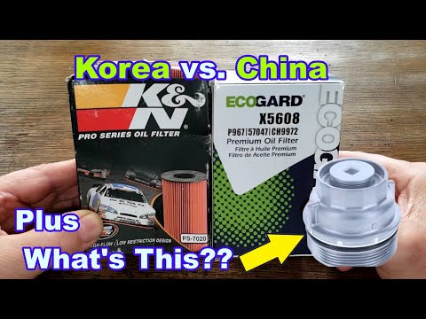 K&N PS7020 Cartridge Oil Filter vs. Ecogard X5608 Cartridge Oil Filter With Bypass Valve Explanation