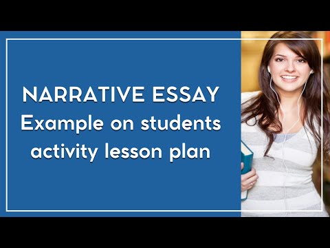 Narrative essay example on students activity lesson plan