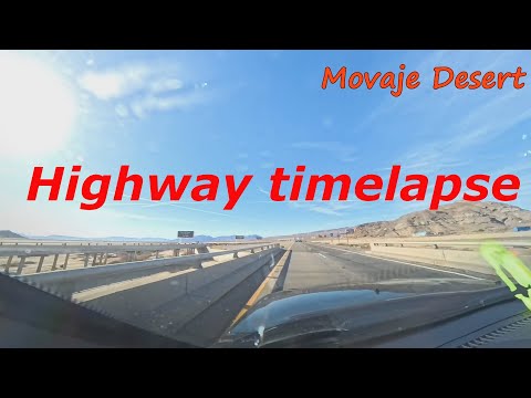 Mojave Desert timelapse - Baker to Mojave CA