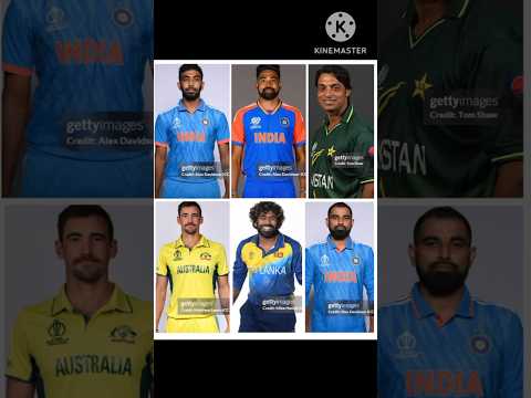 Jaspreet vs Mitchell vs shami vs Siraj vs Shoaib akhtar vs Malinga #Bowling#Cricket #Trending#Shorts