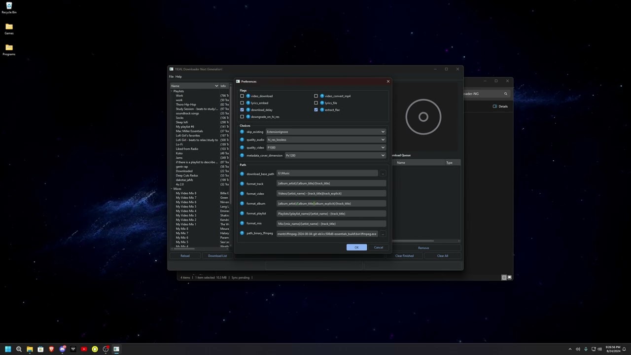 How to use tidal-dl-ng to download music from Tidal! (Patched)