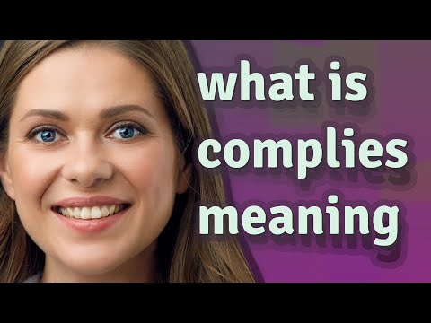 Complies | meaning of Complies