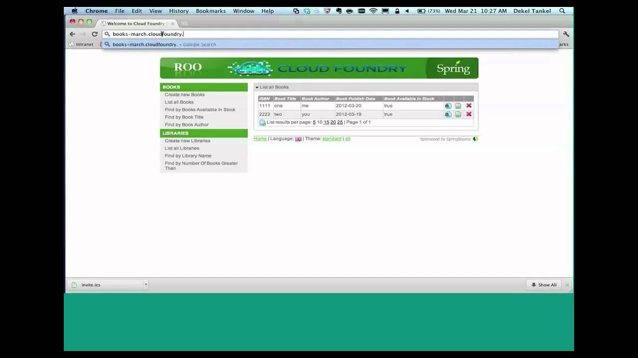 Get Started on Cloud Foundry - Demo