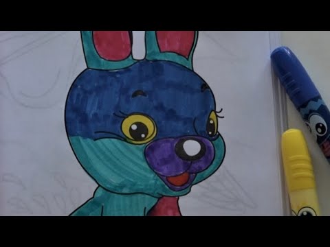 Cute Animal Coloring pages for Kids, coloring books for Children