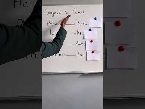 Singular & Plural : words ending with letter o. #education #english #englishgrammar #englishlearning