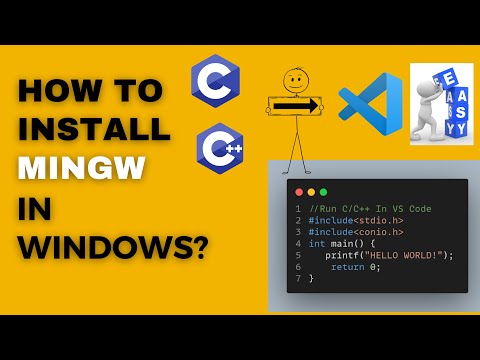 How to install MINGW and run C/C++ program in VS Code