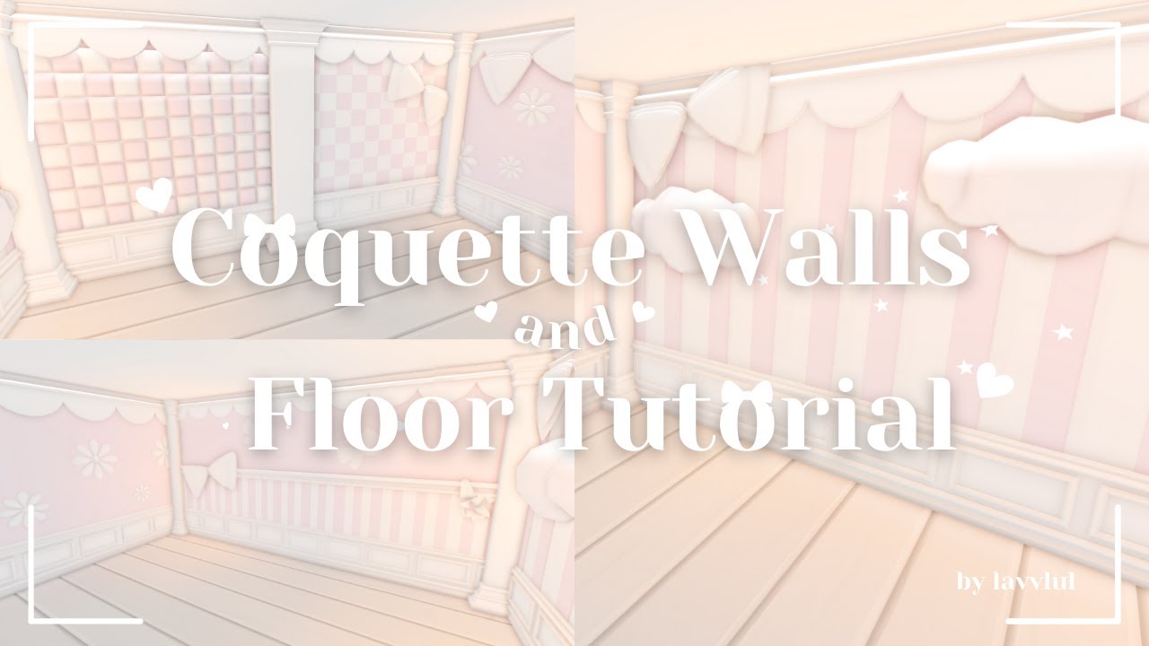 ｡˚ ♡ Coquette Walls & Floor Tutorial! (Easy!!) Adopt me! 2025 ♡ ˚｡ | Roblox
