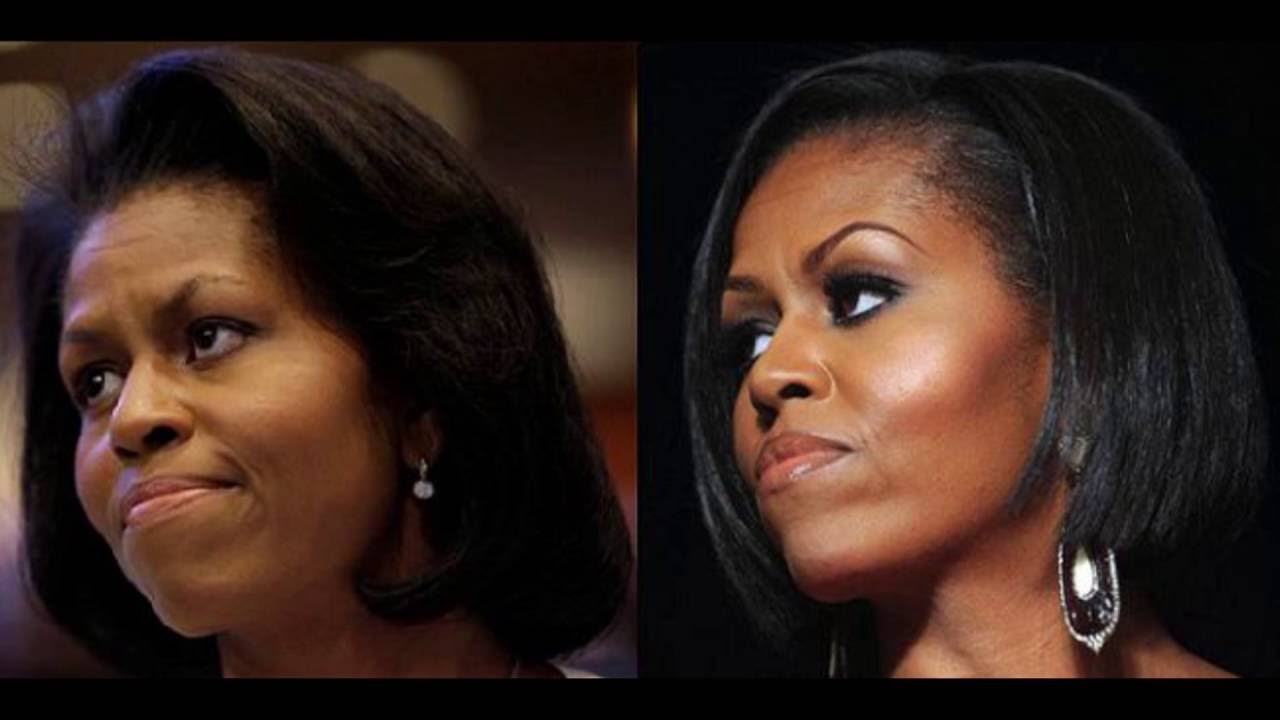Michelle Obama without makeup
