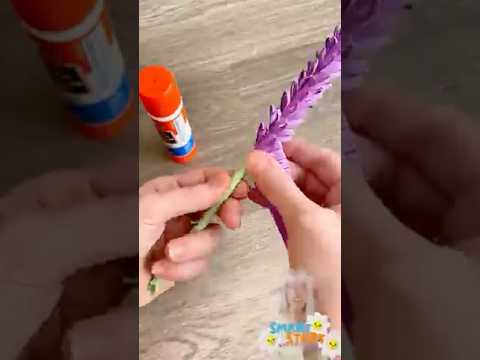 Easy Paper Lilac Craft for Kids | Spring Flower DIY with Miss Daisy