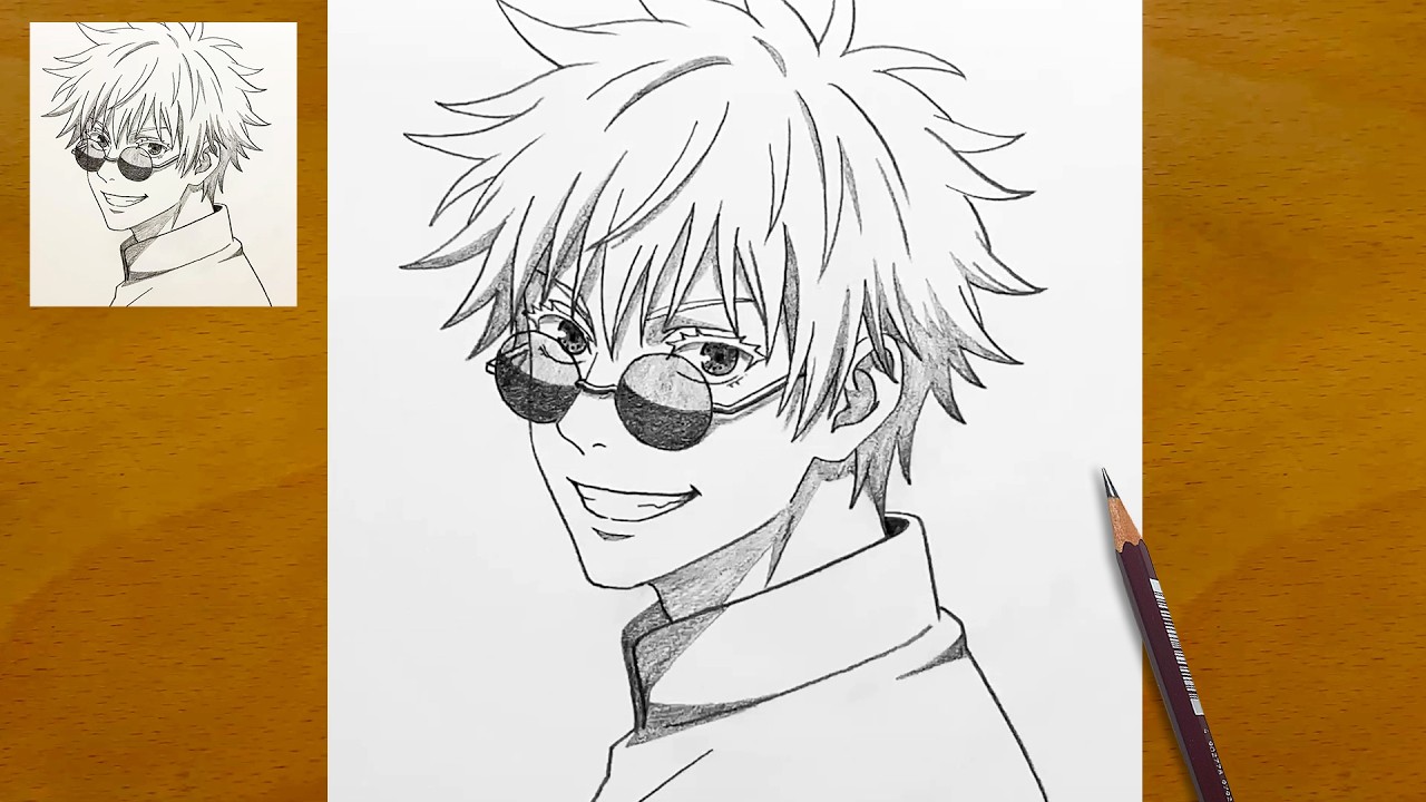 How to Draw Gojo Satoru Step by Step | Jujutsu Kaisen Art