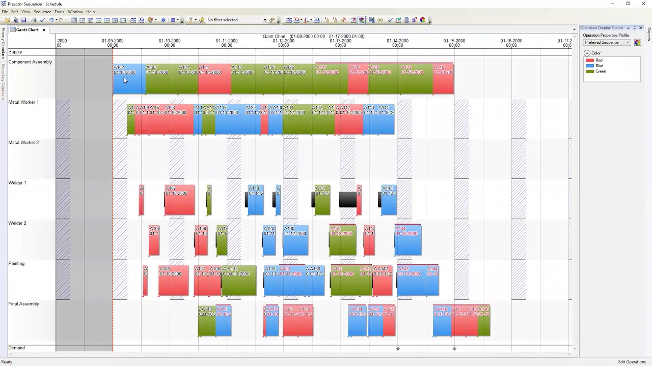 Opcenter APS (Preactor Scheduling) - Preferred Sequence Rule