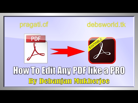 How to edit any PDF easily without changing the design and formatting. using Adobe Acrobat Pro DC