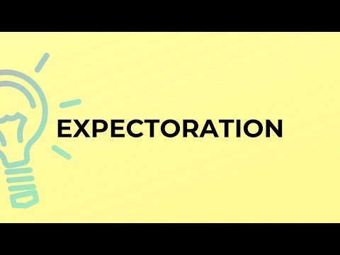 What is the meaning of the word EXPECTORATION?