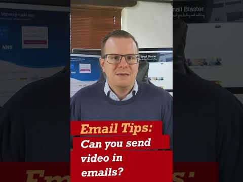 Can you send video in emails?