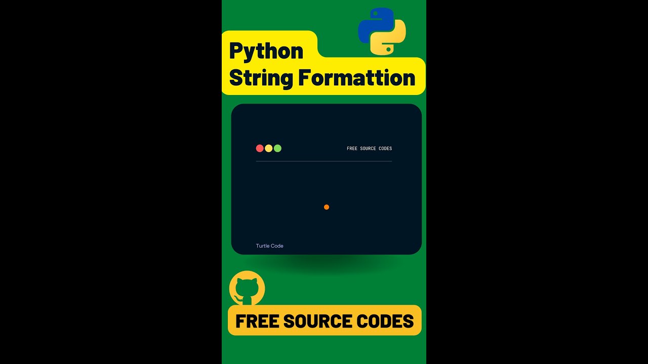 Python String Formatting Tutorial #shorts @Turtle Code