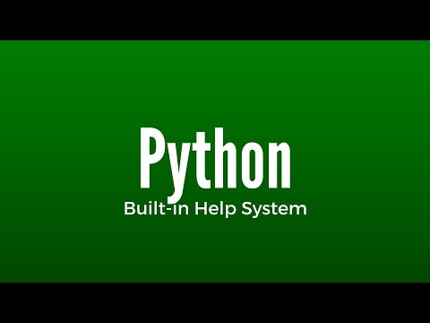 Using the Python Help System