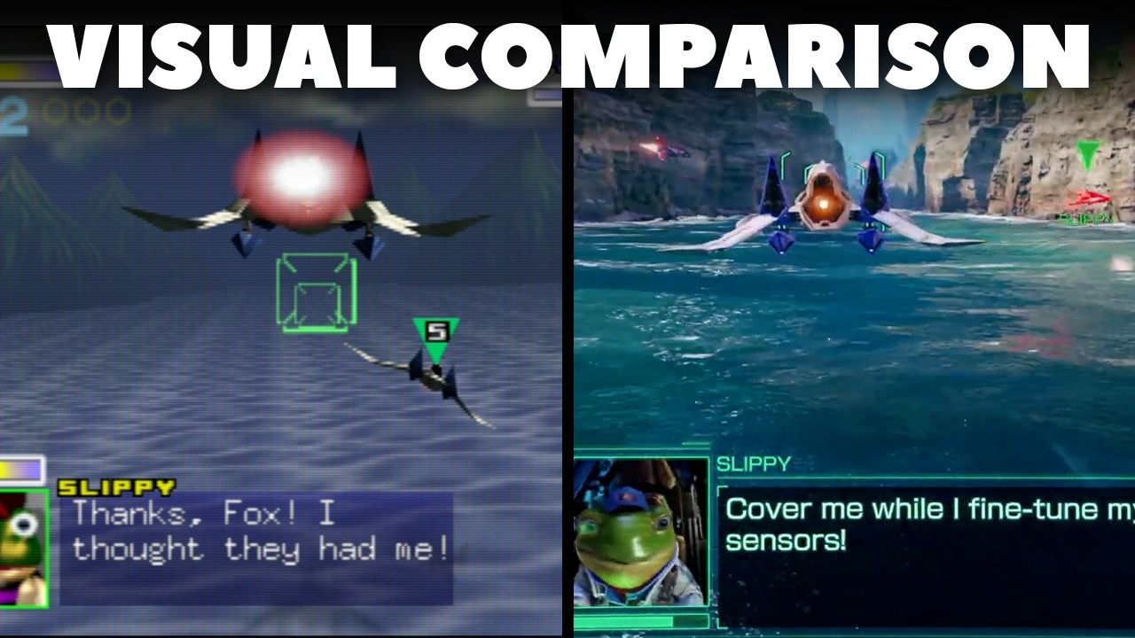 Star Fox - Switch 2 vs Star Fox 64 Comparison