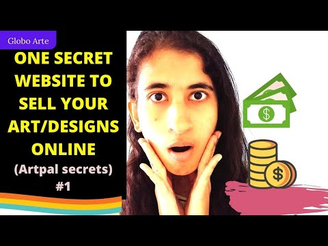 ONE SECRET WEBSITE TO SELL YOUR DESIGNS ( FREE TO JOIN/artpal)