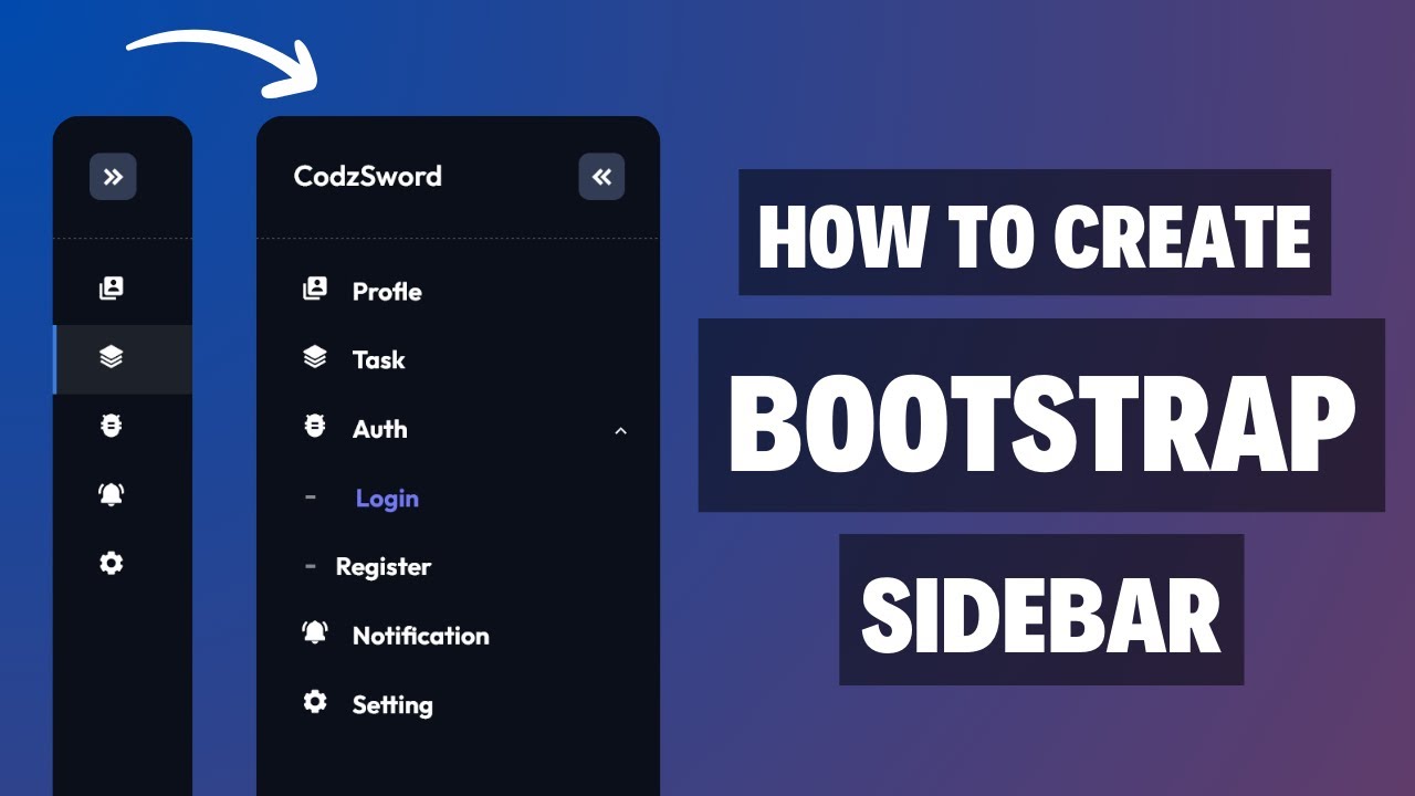 Bootstrap 5 Sidebar | Responsive Sidebar Using Bootstrap