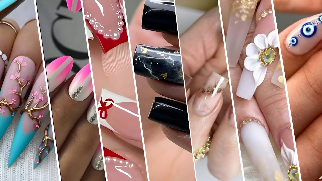 easy cute nail designs for beginners no tools | Easy nail art designs acrylic | Cute nail Designs