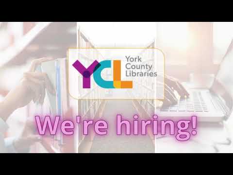 Nov 2021: York County Libraries jobs