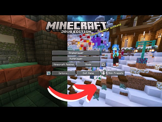 Christmas Village custom menu panorama Minecraft Texture Pack