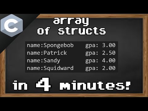 C array of structs 🏫