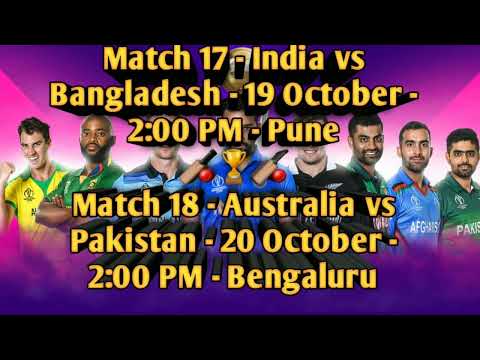 ICC Cricket World Cup 2023 schedule PDF: Full list of games, venues, dates, match time