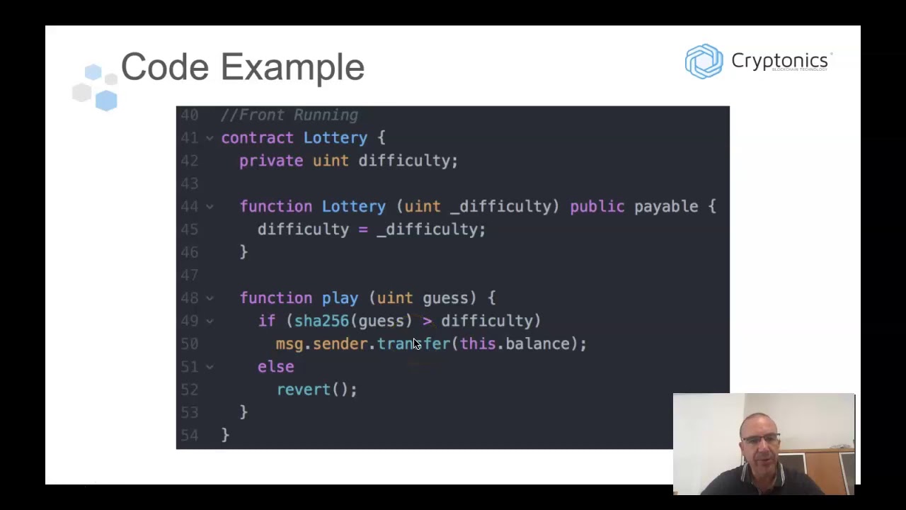 Smart Contract Security - E6 Frontrunning
