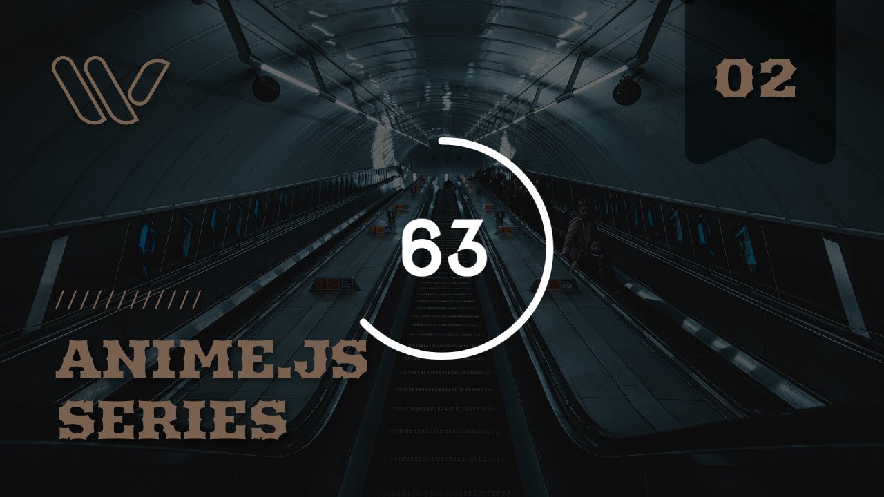 How To Make Circle Progress Bar and Counting Animation Using Html, CSS and JavaScript | Anime JS