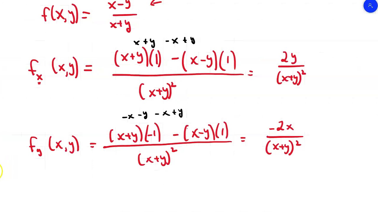 Calculus 3:  Partial Derivatives  (Sec. 15.3)