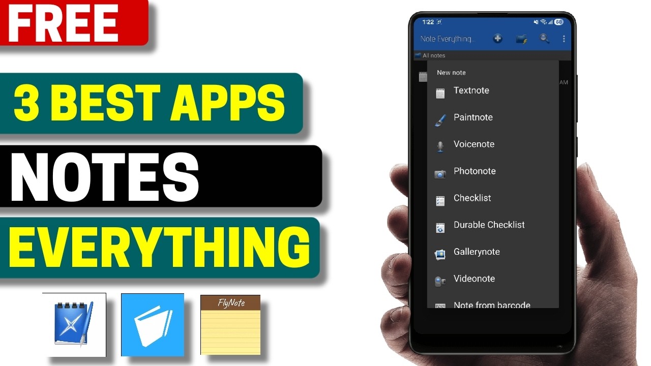 3 Best Free Note Everything Apps for Android 2026