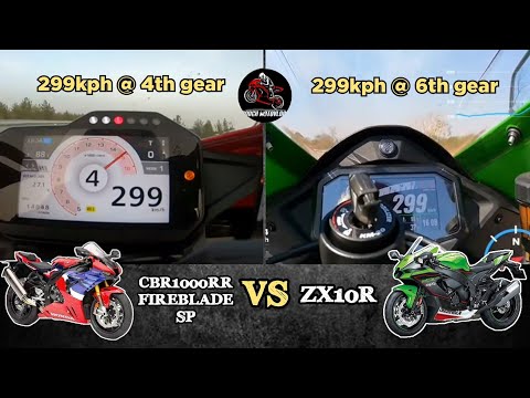 2022 Honda CBR1000RR R Fireblade SP vs Kawasaki ZX10R | Top Speed | Acceleration 🔥🔥