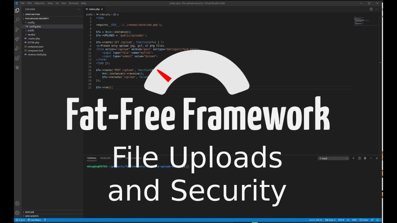 Security - File Uploads - Fat-Free Framework 3.7 Tutorial - PHP