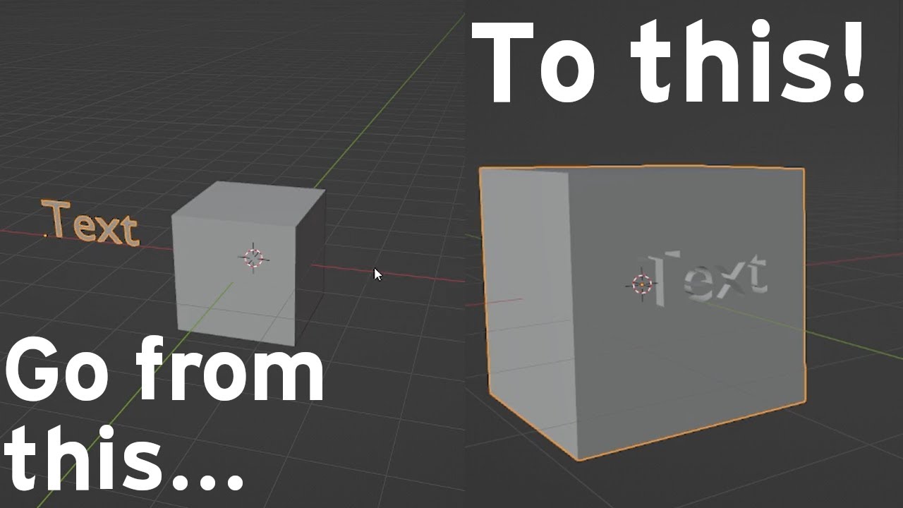 How to Fix Text Mesh Not Working With Boolean Modifier