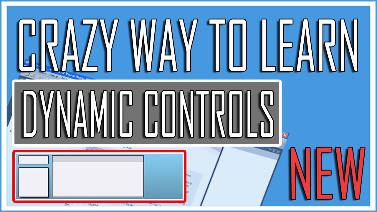 Visual Basic Advance Lesson 23 - Dynamic Controls (Crazy Tutorial)