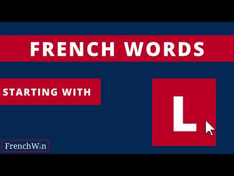 French Words Starting With L - FrenchWin