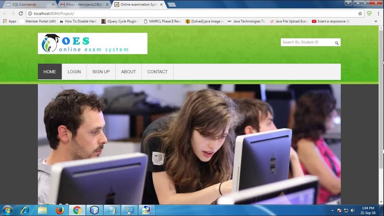 Online Examination System Project in jsp