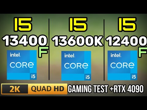 I5 13400F VS I5 12400F OC 5GHZ VS I5 13600K + RTX 4090 Gaming - Which is the BEST CPU for Gaming?