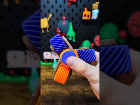 3D Printed LARGE Triple Helix gear Fidget spinner